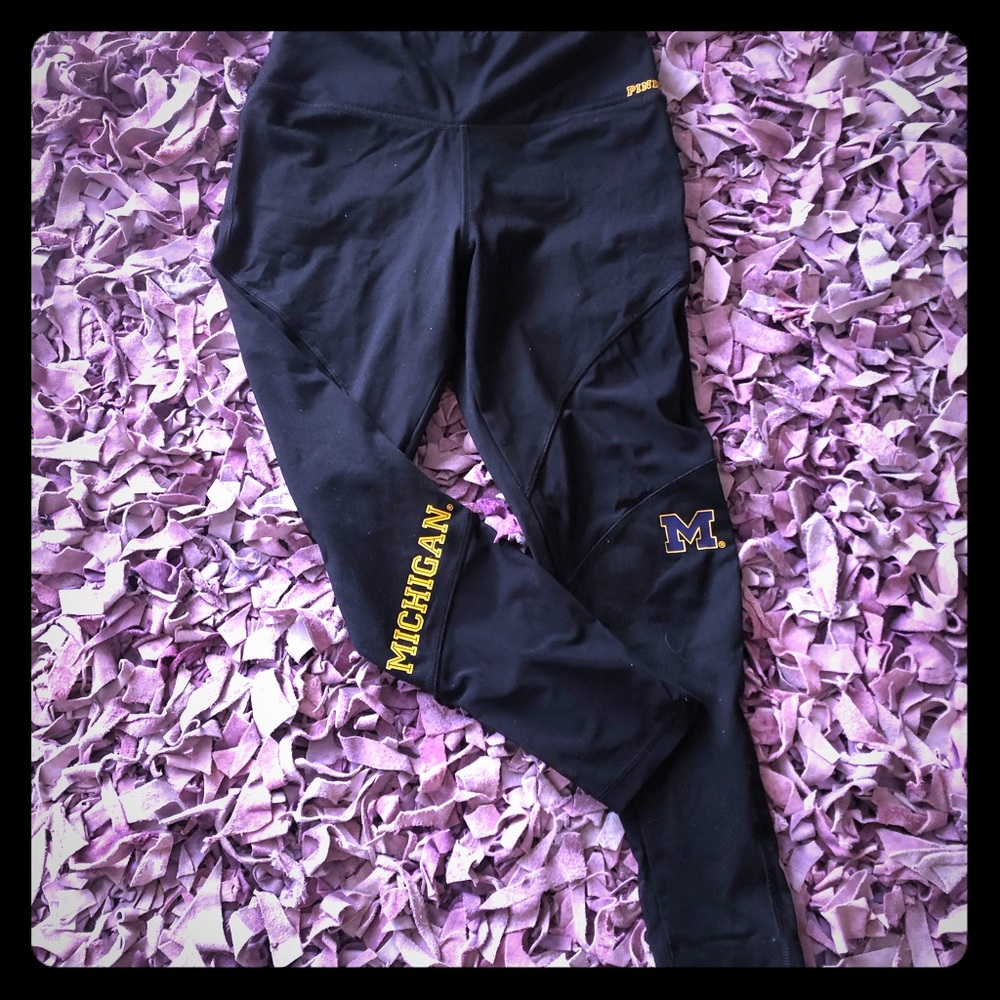 Pink Michigan Women’s Running Leggings!! - Gem